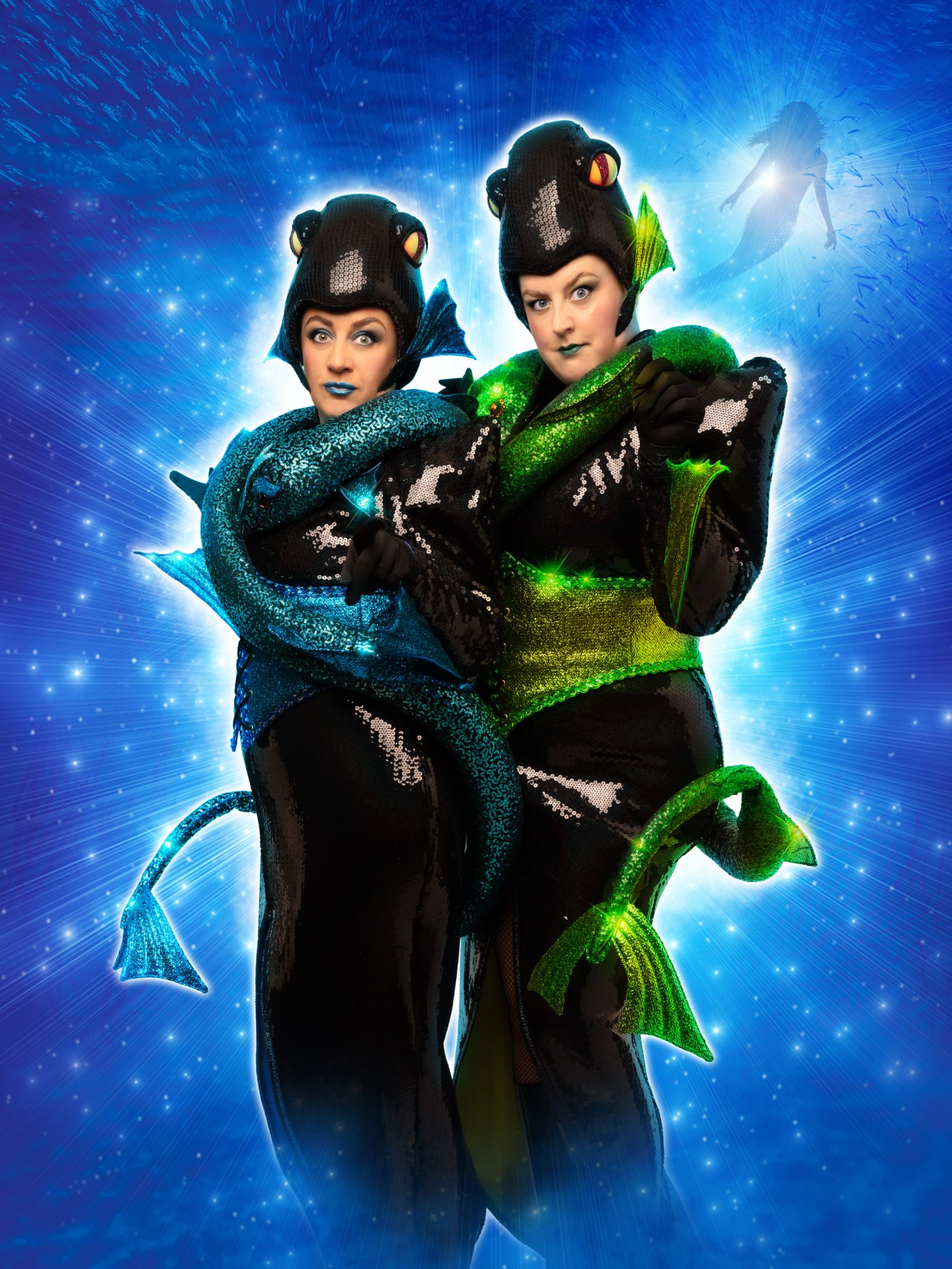 Theatre Royal Newcastle Panto 2024, The Little Mermaid starring Danny Adams and Joe McElderry ...